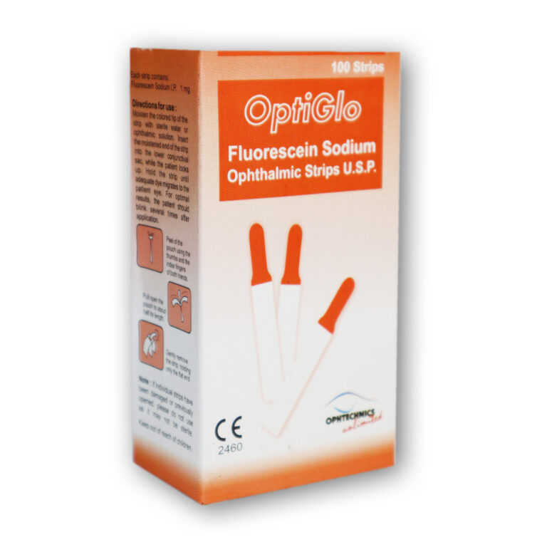 Optiglo-Fluorescein Sodium Strip - Ophtechnics Unlimited